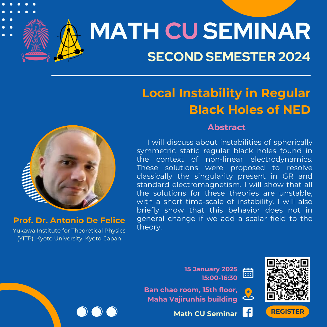 ขอเชิญเข้าร่วมสัมมนาทางวิชาการของภาควิชาฯ ในหัวข้อเรื่อง "Local ...